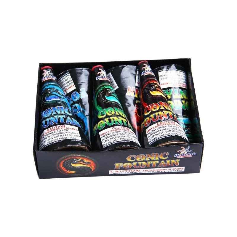 Handheld Neon Cone Fountain - Skysong Fireworks