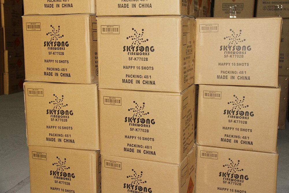 Happy Fireworks 16 Shots - Skysong Fireworks