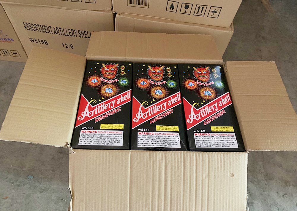 Assortment Artillery Shells(Black Box) - Skysong Fireworks