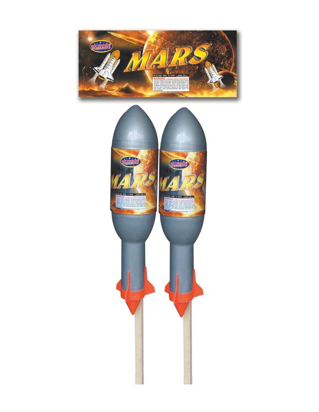 Mars Rocket (70mm) - Skysong Fireworks