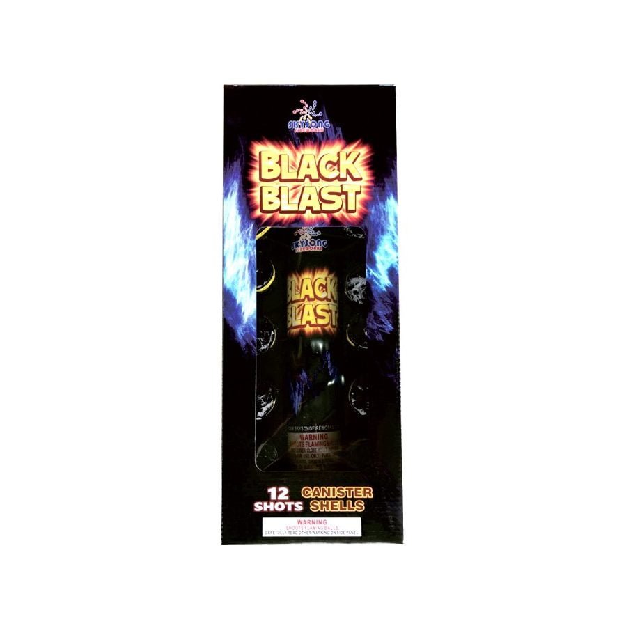 Black Blast Artillery Shells - Skysong Fireworks