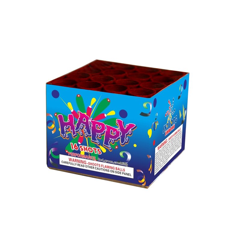 Happy Fireworks 16 Shots - Skysong Fireworks