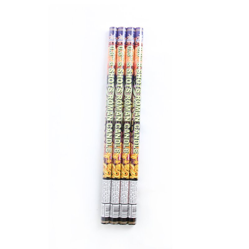 0.8inch 8 Shots Roman Candles - Skysong Fireworks